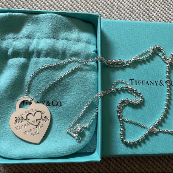 Tiffany & Co. | Jewelry | New Tiffany Co Heart And Arrow Mixed Bead ...